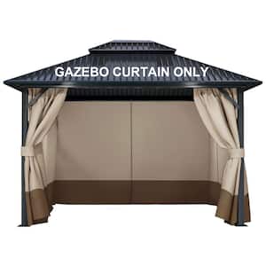 Aoodor 12 ft. x 12 ft. Gazebo Universal Replacement 4-Panel Privacy ...