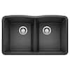 Blanco DIAMOND Undermount Granite Composite 32.06 in. 50/50 Double Bowl ...