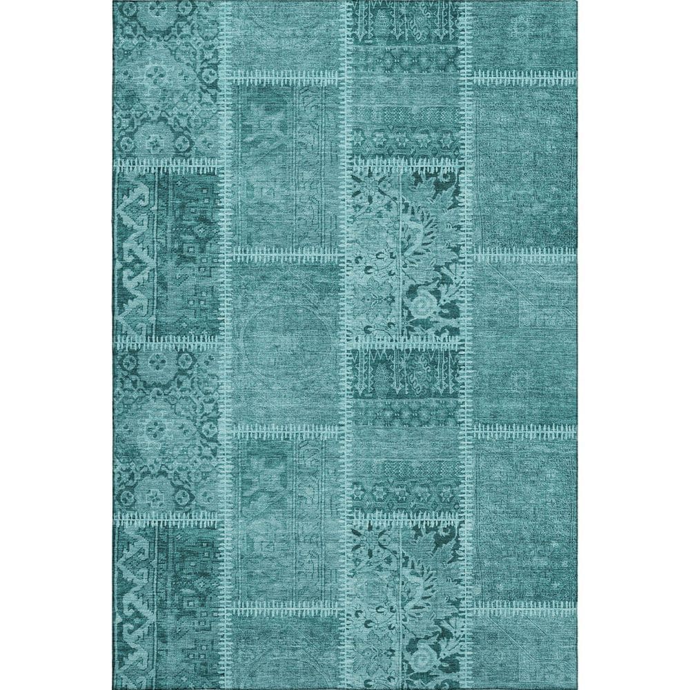 Addison Rugs Mayfield Premium Machine Washable Indoor/Outdoor Geometric ...