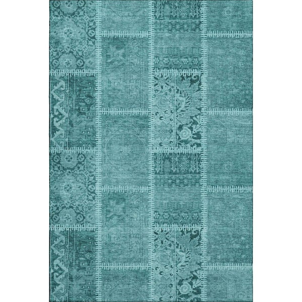 Addison Rugs Mayfield Premium Machine Washable Indoor/Outdoor Geometric ...