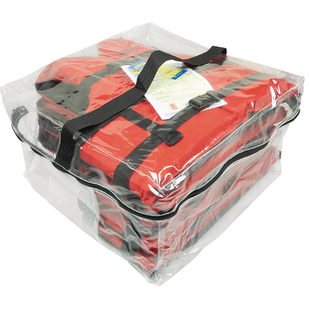 Seachoice General Purpose Life Vest 4 - Pack- Piece & 4 Red Vests 85513 ...