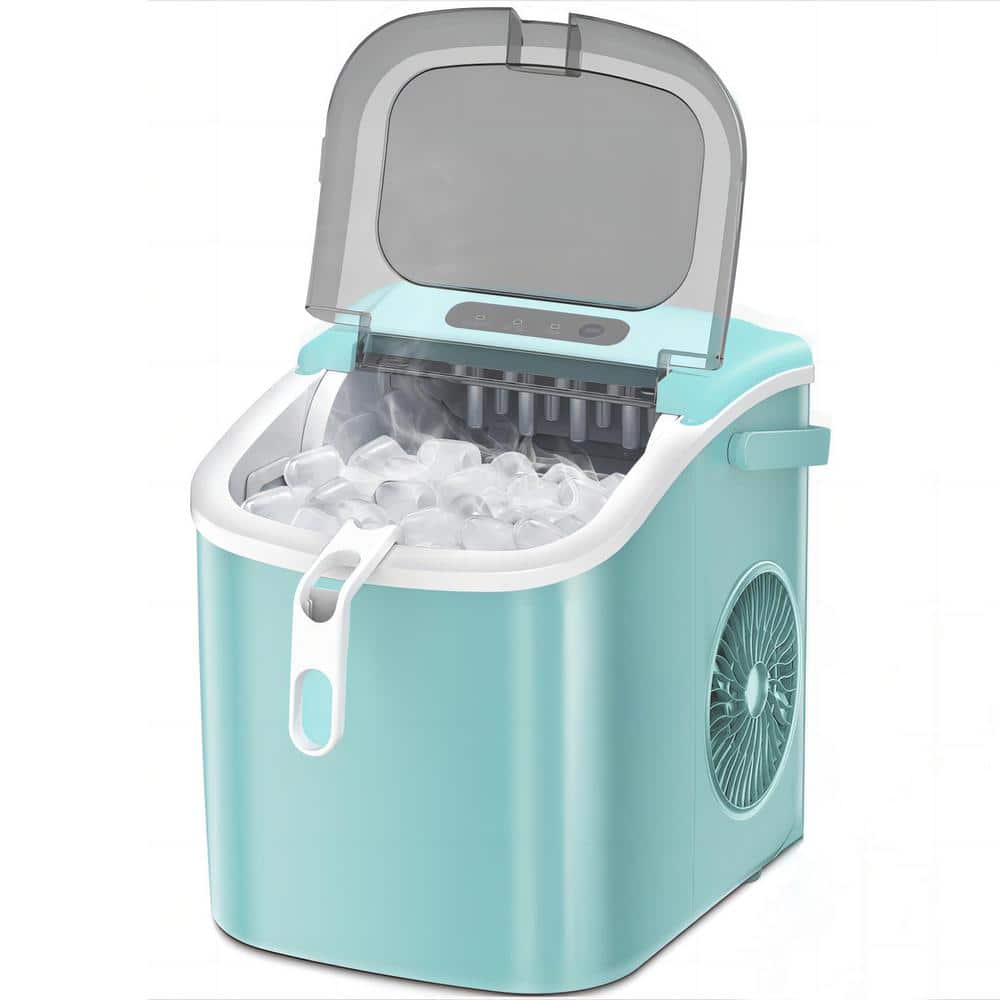 COWSAR 8.66 in. W 26 lbs./24H, 9-Pieces/6 Mins, Bullet Ice Portable ...