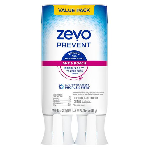 ZEVO Prevent 10 oz. Ant and Roach Insect Killer Weekly Bug Blocking ...