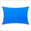 COLOURTREE 8 ft. x 10 ft. 190 GSM Blue Rectangle Sun Shade Sail Screen ...