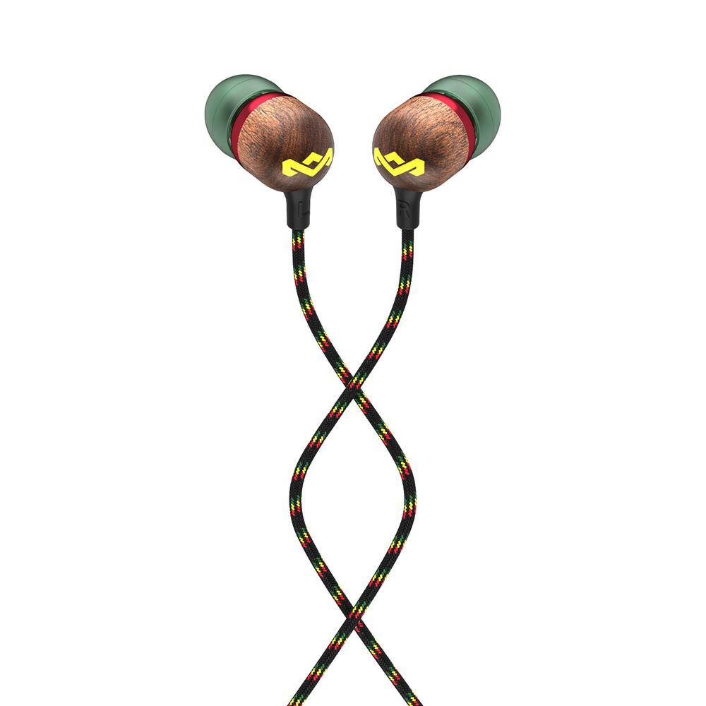 HOUSE OF MARLEY Smile Jamaica Wired In Ear Headphones Rasta Orange EM ...