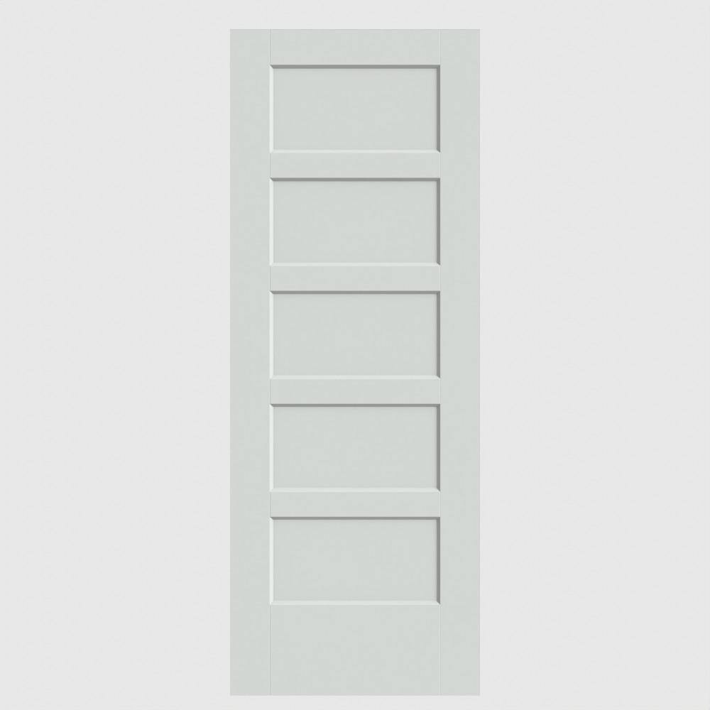 Masonite 30 in. x 80 in. 5-Panel Bayshore Single Bore Hollow Core ...