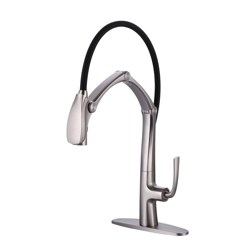 IVIGA Magnetic 21in. H Single Handle Pull Out Sprayer Kitchen Faucet ...