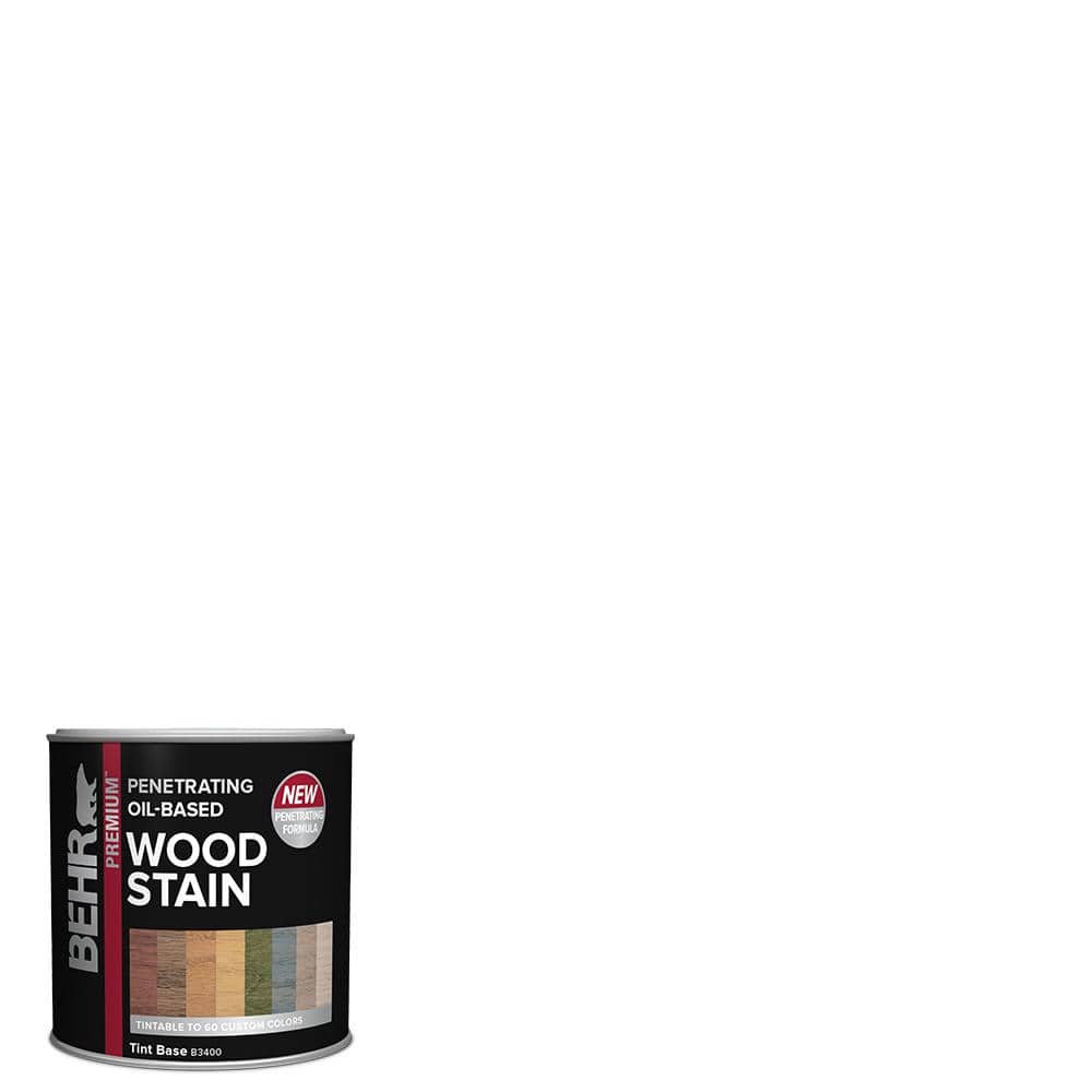 BEHR PREMIUM 8 oz. Clear Tint Base Transparent Oil-Based Penetrating ...