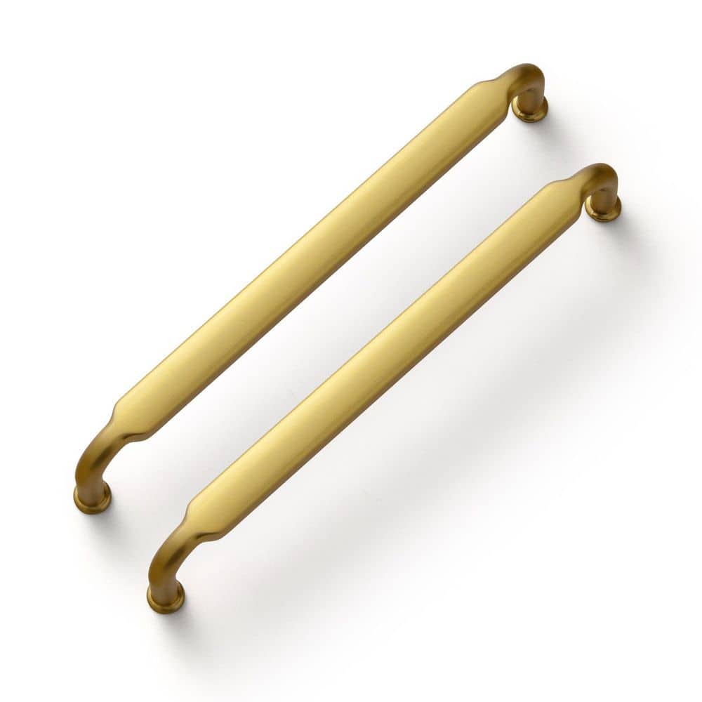 Goo-Ki 12-Pack 6-5/16 in. (160mm) Modern Brushed Gold Zinc Alloy ...