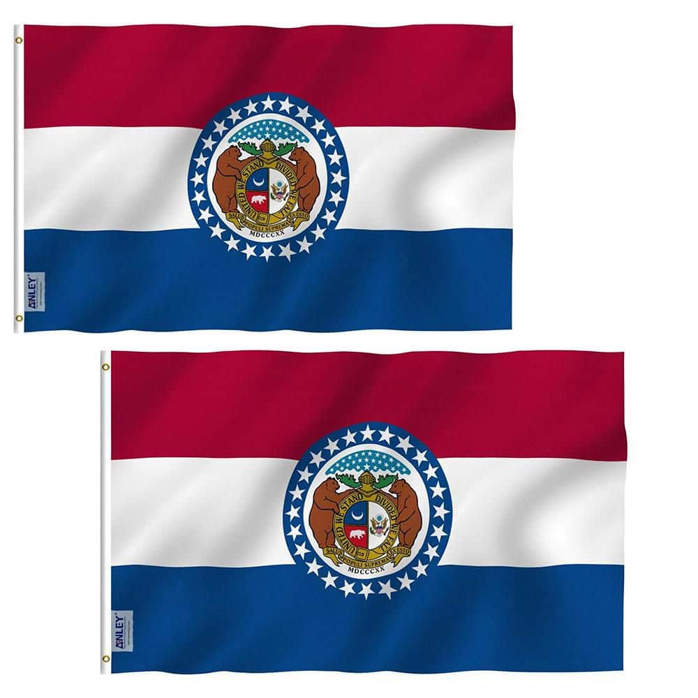 ANLEY Fly Breeze 3 ft. x 5 ft. Polyester Missouri State Flag Missouri ...