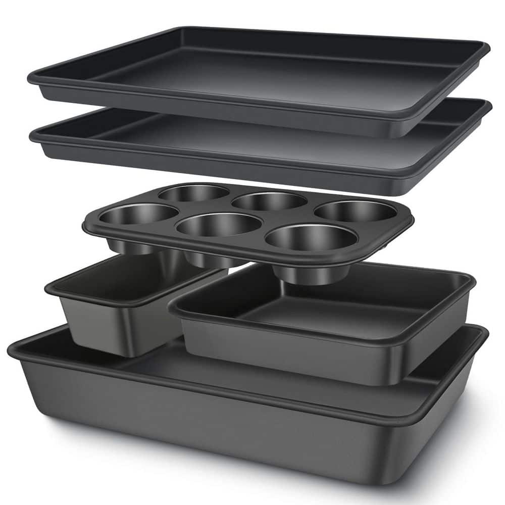 Numhew 6-Piece Baking Pans Set, 9.84 in. Nonstick Bakeware Sets for ...
