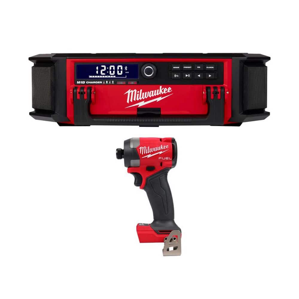 Milwaukee M18 Lithium-Ion Cordless PACKOUT Radio/Speaker w/ Built-In ...