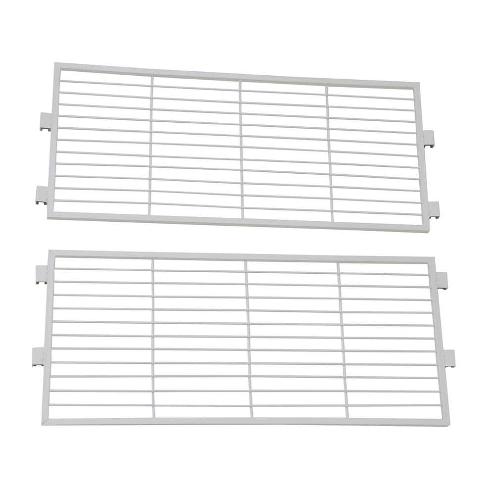 Convenience Concepts Extra Storage Shelf White Metal Extension Set of 2 ...