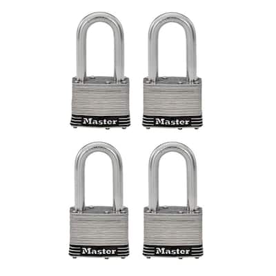 Master Lock Stainless Steel Outdoor Padlock with Key, 1-3/4 in. Wide, 1 ...
