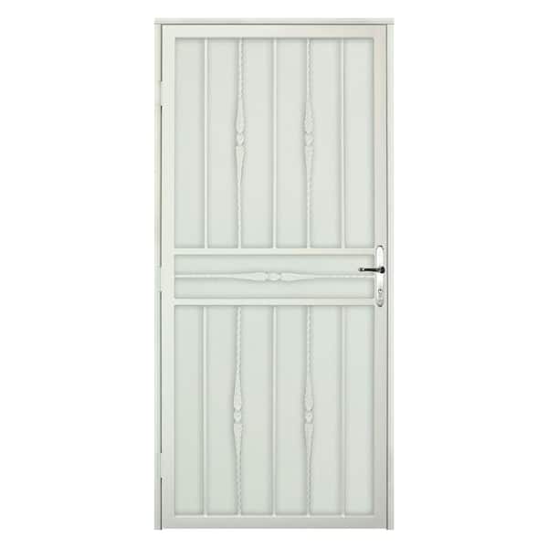 Unique Home Designs 36 in. x 80 in. Cottage Rose White LH Recessed ...