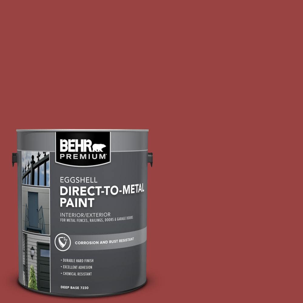 BEHR PREMIUM 1 gal. #MQ1-10 Red My Mind Eggshell Direct to Metal ...