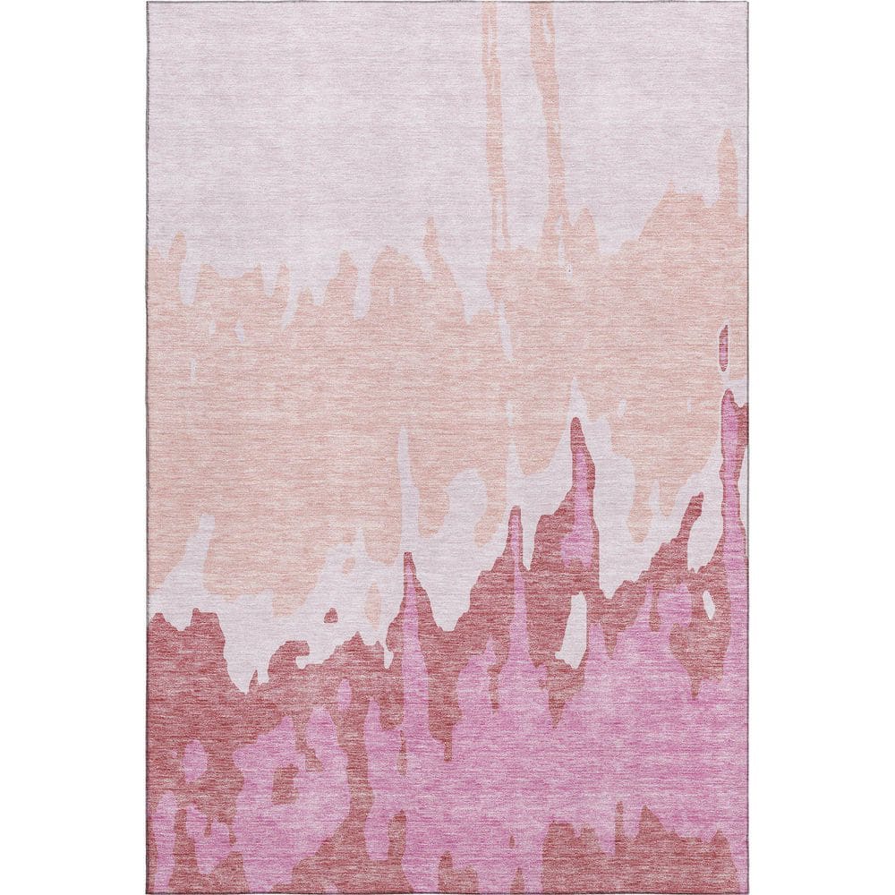 Addison Rugs Mayfield Premium Machine Washable Abstract AMF961 Blush 8 ...