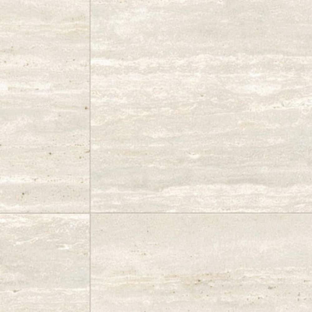 Merola Tile Fusione Travertino Navona 24 in. x 24 in. Porcelain Floor ...