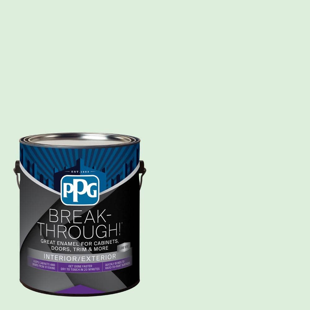 Reviews for Break-Through! 1 gal. PPG1225-2 Dewmist Delight Satin Door ...
