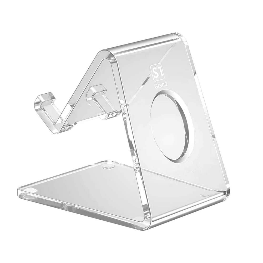 OBJLGEV Acrylic Cell Phone Stand Desk Holder Clear Office Decor for ...