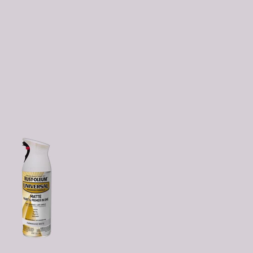 Rust-Oleum Universal 12 oz. All Surface Matte Farmhouse White Spray ...
