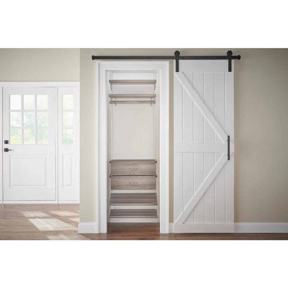 Reviews for Everbilt Genevieve 2 ft. Gray Adjustable Closet Organizer ...
