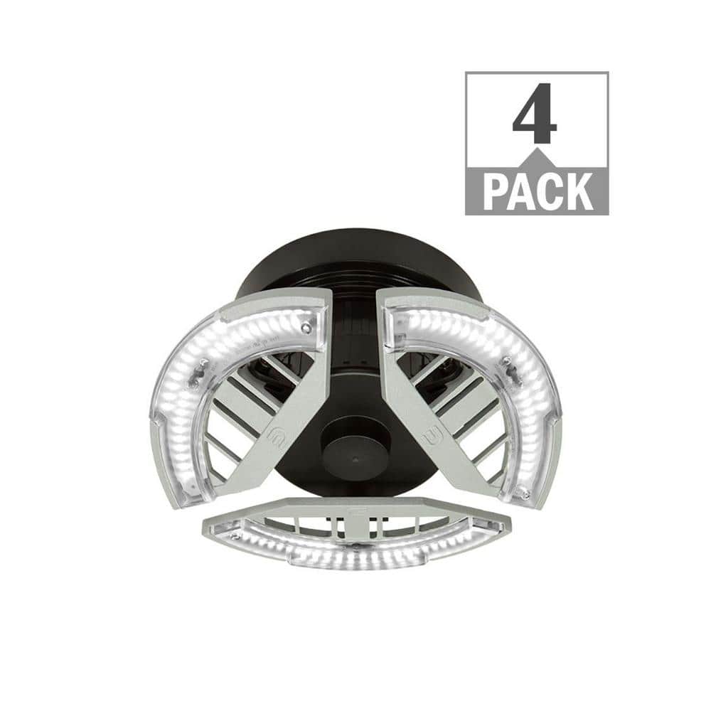ETI LIGHTING Spin Light 7 in. Adjustable Light Heads LED Flush Mount ...