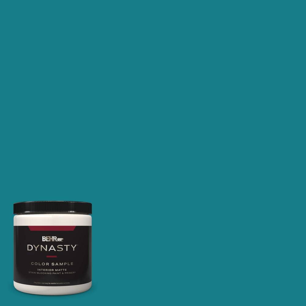 BEHR DYNASTY 8 oz. #PPU13-01 Caribe One-Coat Hide Matte Stain-Blocking ...