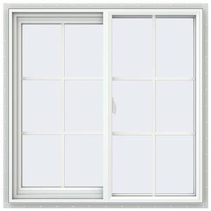 JELD-WEN 35.5 in. x 35.5 in. V-2500 Series White Vinyl Right-Handed ...