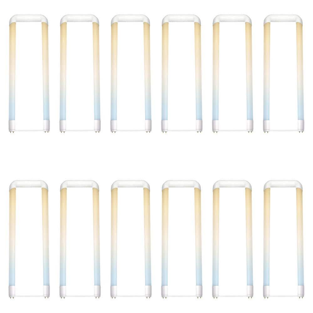 Sunlite 32-Watt Equivalent 23 in. Linear U-Bend Tube T8 G13 Base LED ...