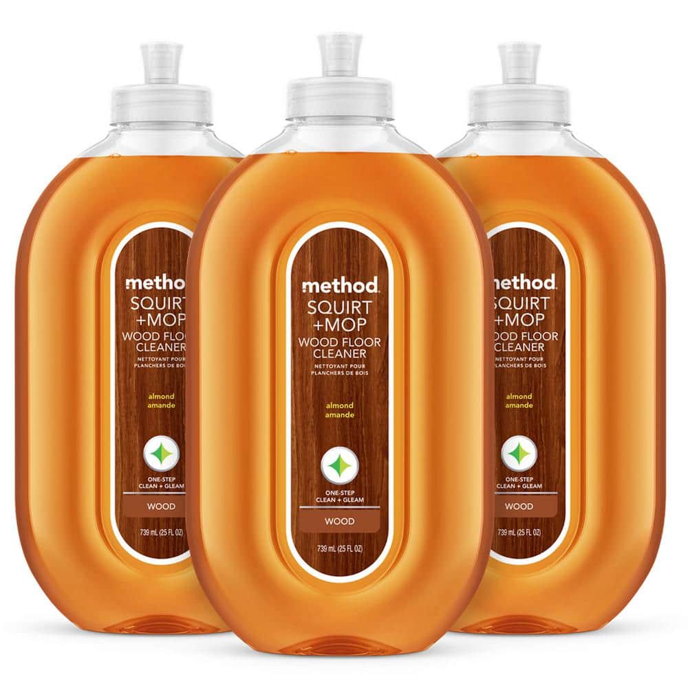 Method 25 oz. Almond Squirt Plus Mop Wood Floor Cleaner (3-Pack) 317918 ...