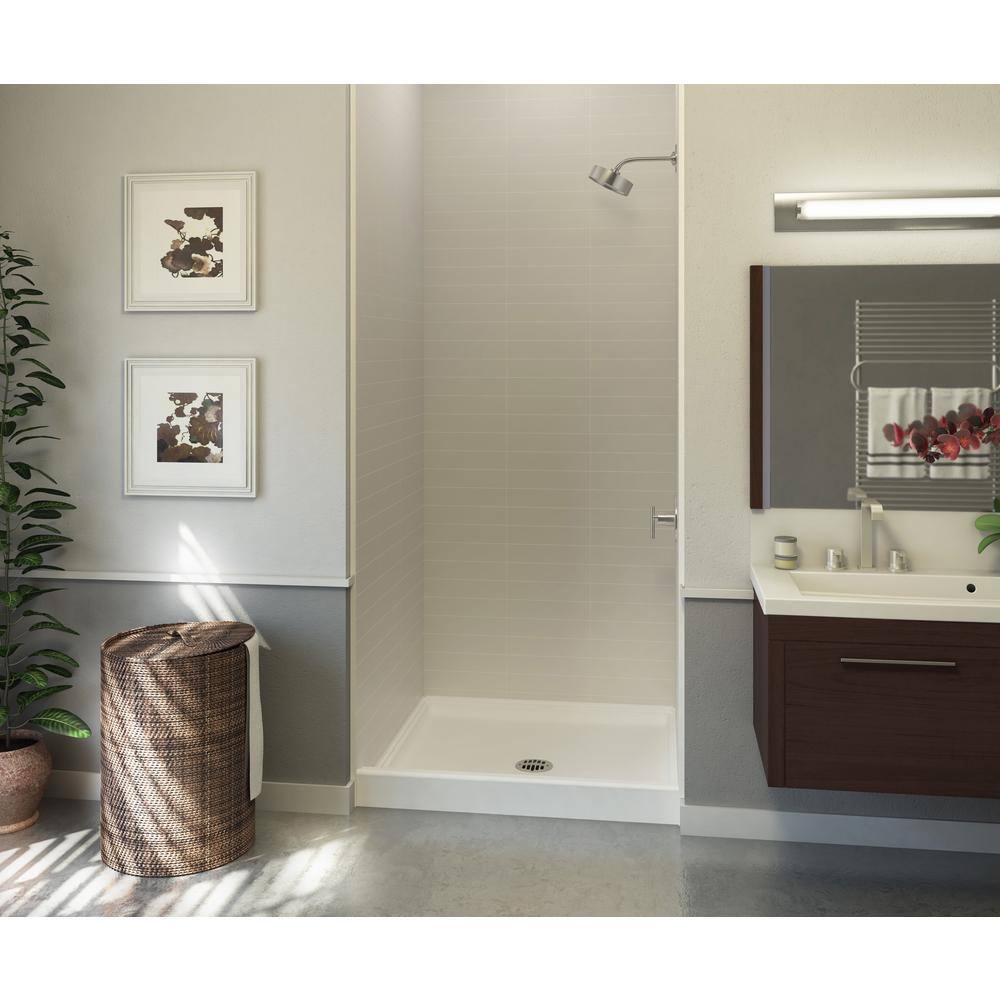 Aquatic A2 32 in. x 32 in. Single Threshold Center Drain Shower Pan in ...