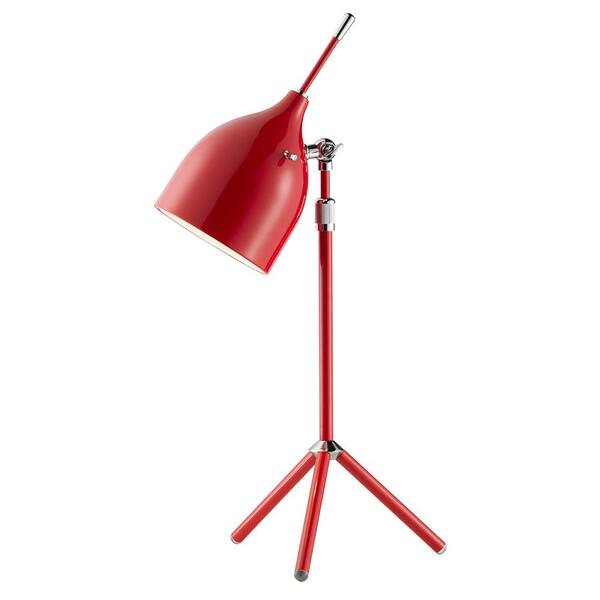 Adesso Snapshot 26 in. Red Desk Lamp 3280-08 - The Home Depot