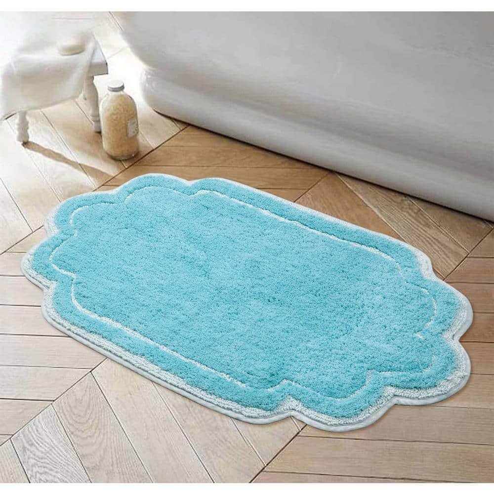 HOME WEAVERS INC Allure Collection 100% Cotton Tufted Bath Rug, 24 in ...
