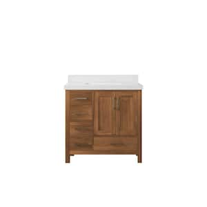 Willow Collections Malibu Teak 36 in. W x 22 in. D x 36 in. H Single ...