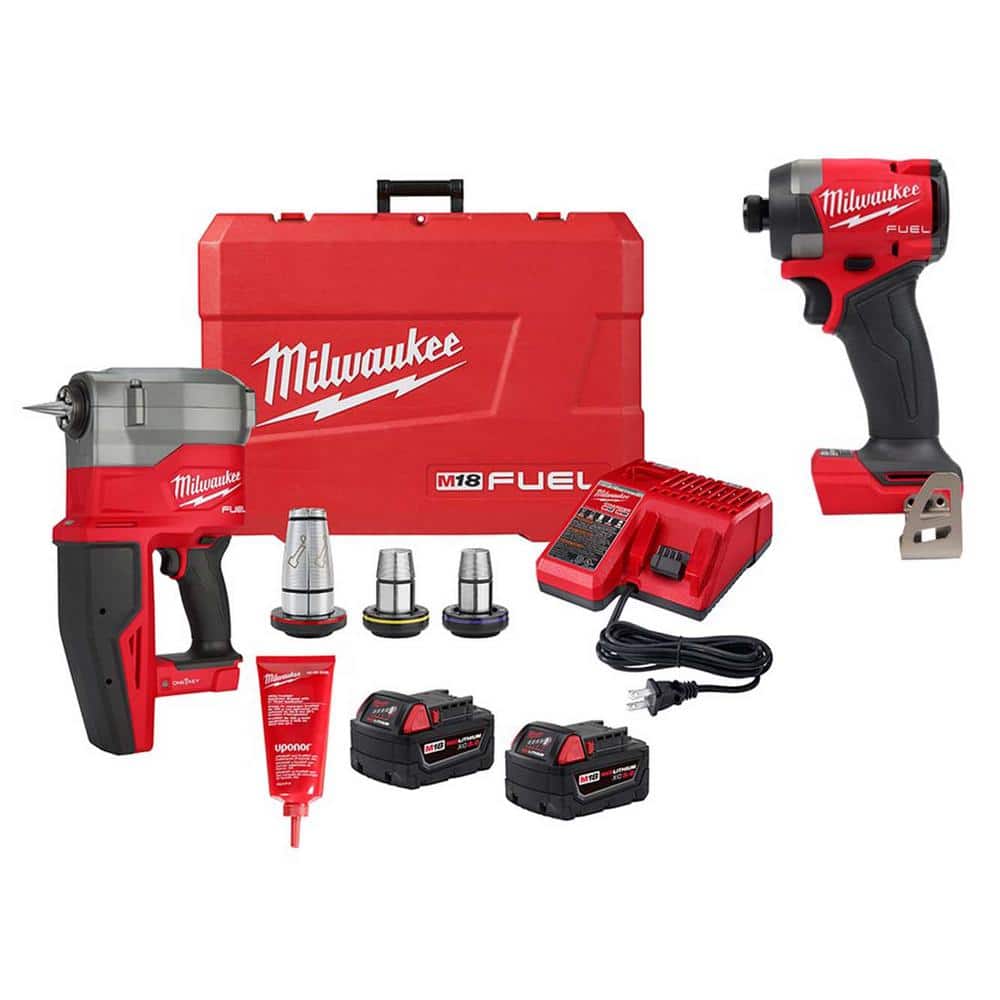 Milwaukee M18 Fuel 18-Volt Lithium-Ion Brushless Cordless 1/2 in.-2 in ...