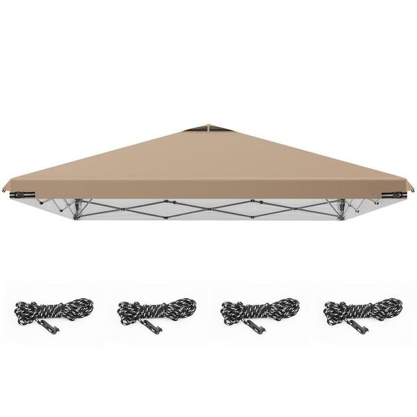 MOEPISY 10 x 10 ft. Fabric Replacement Canopy Top with Air Vent, Canopy ...