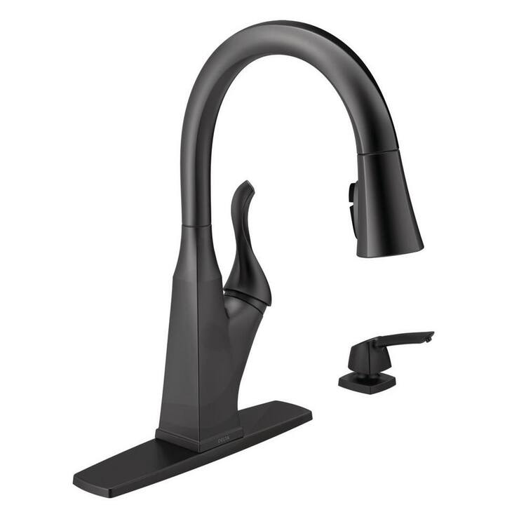 Delta Everly Single-Handle Pull-Down Sprayer Kitchen Faucet with ...