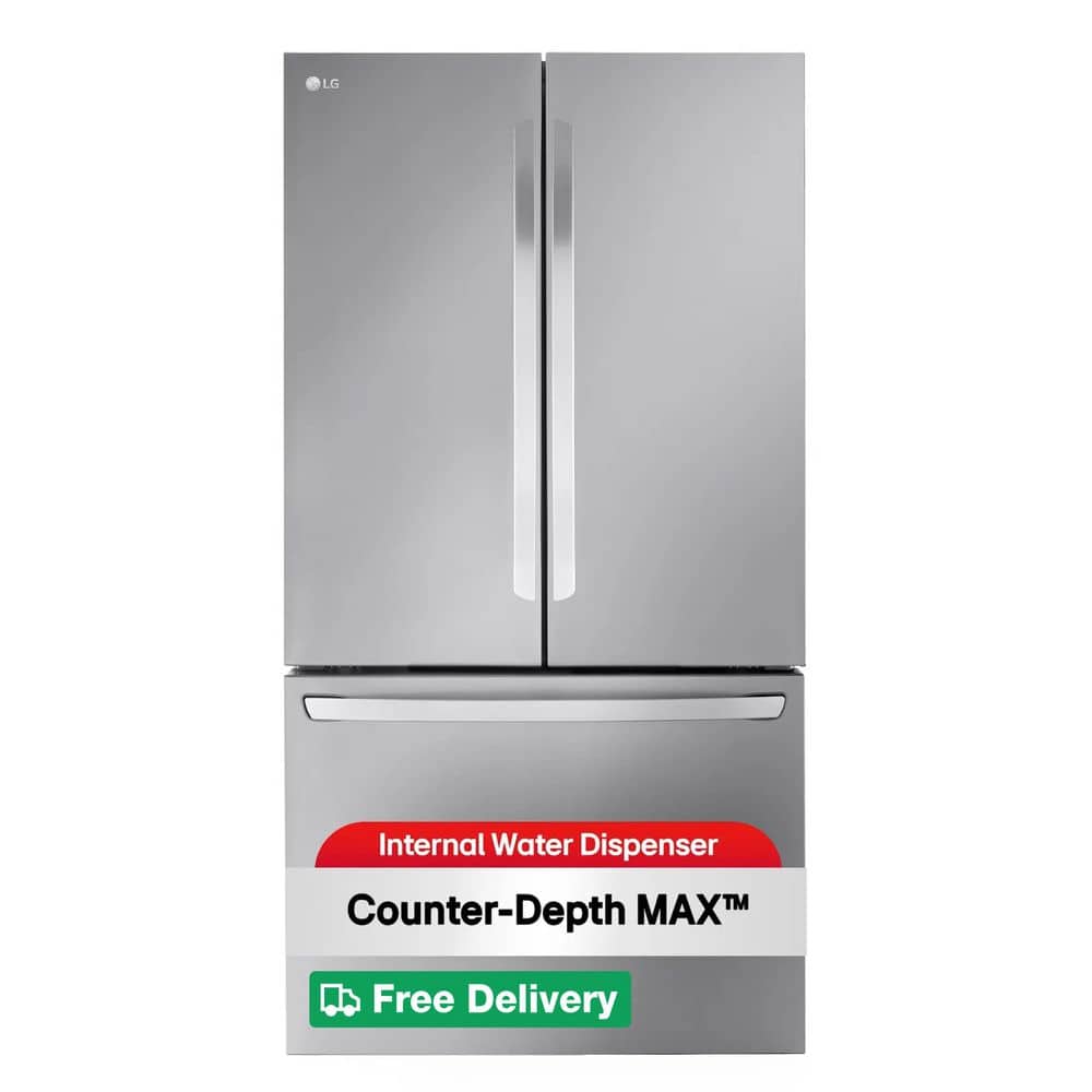LG 27 cu. ft. Smart Counter-Depth MAX French Door Refrigerator with ...