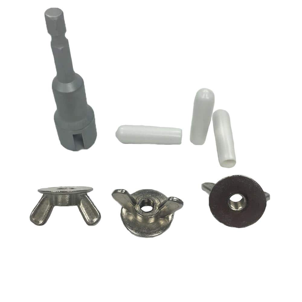 0.25 in. Wingnut Nickel Plated Fastener (300-Pack) Wingnut Kit - The ...