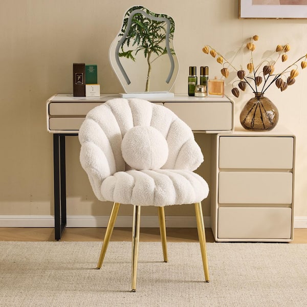 Karl home Khaki Makeup Vanity Seats K1G98001173 - The Home Depot