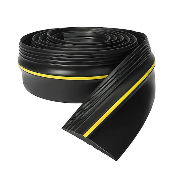 Wellco 10 ft. Black Universal Weatherproof Rubber Seal Strip Installs ...
