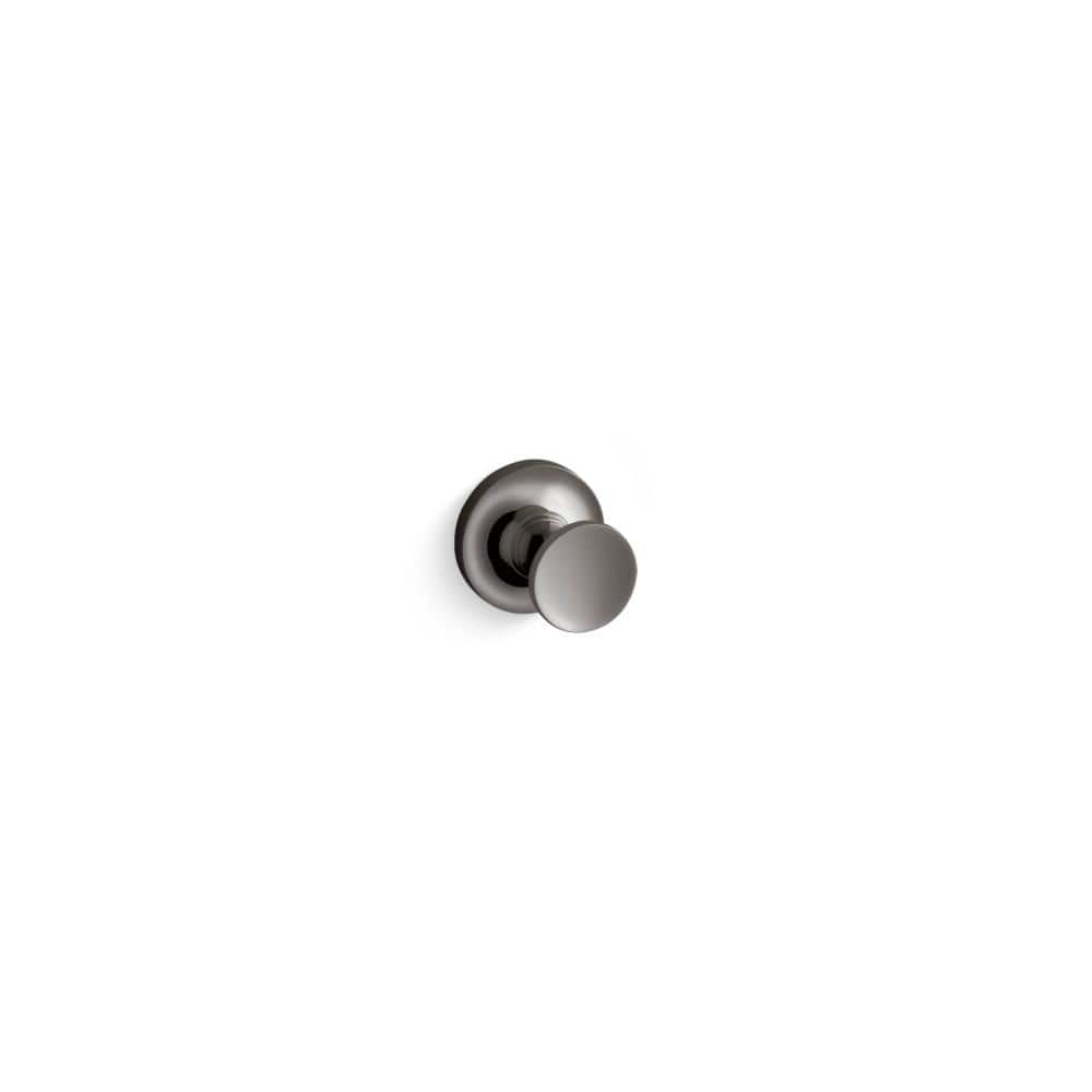 KOHLER Purist Knob Robe Hook in Vibrant Titanium 14443-TT - The Home Depot