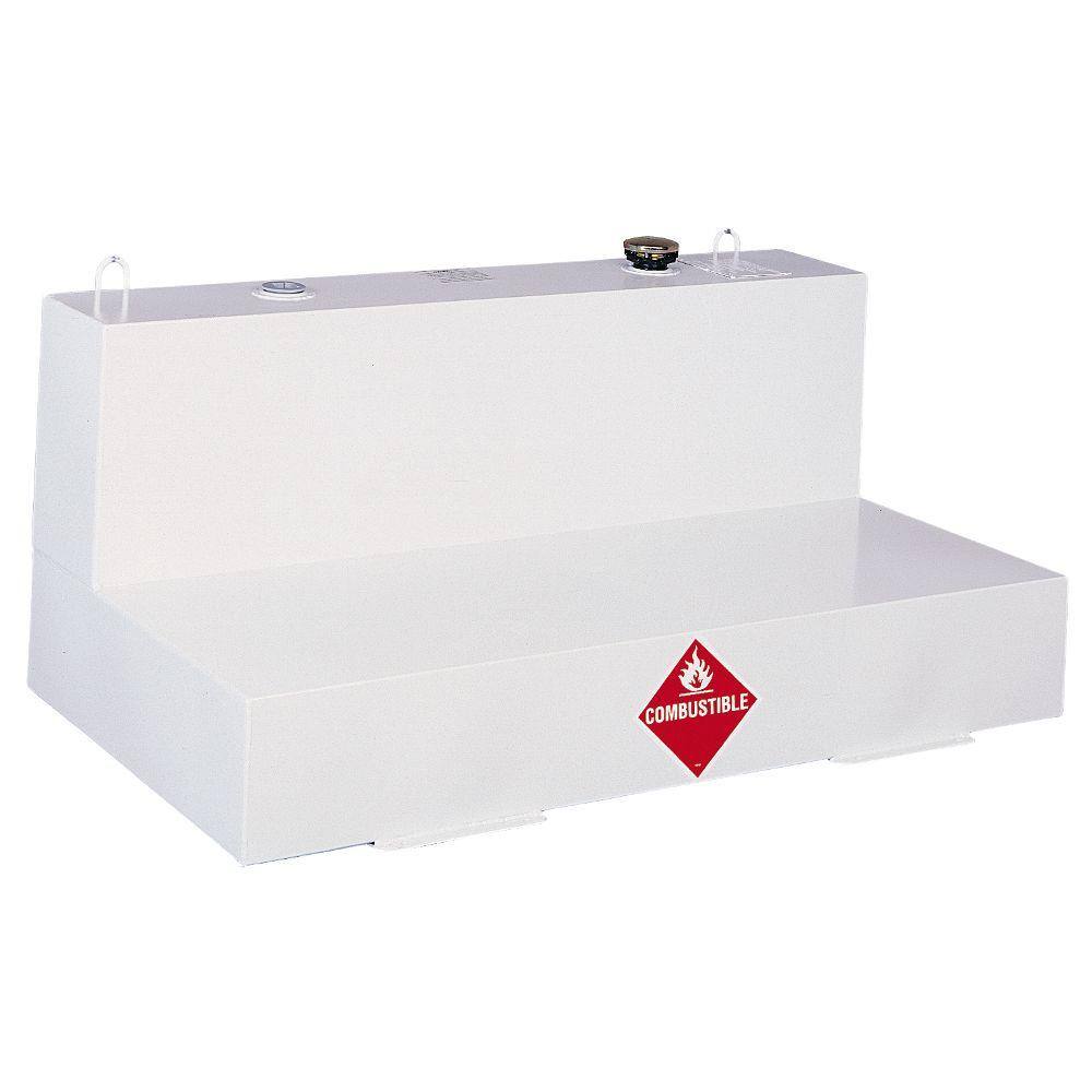 Crescent Jobox L-Shaped Steel Liquid Transfer Tank in White 480000 ...