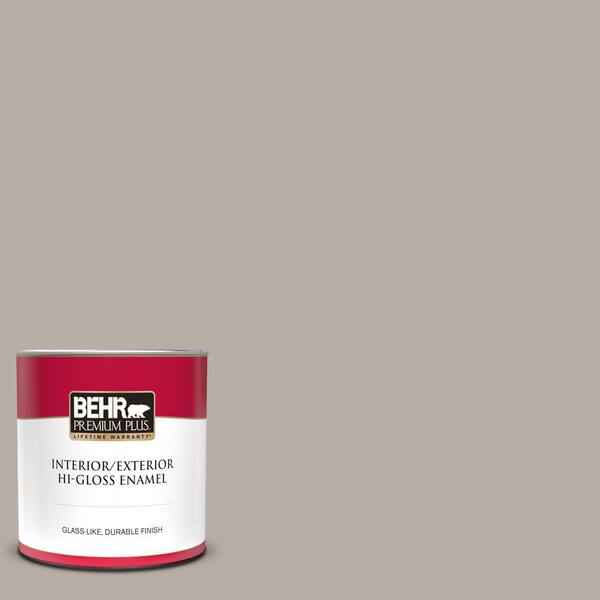 BEHR PREMIUM PLUS 1 qt. #T18-08 Off The Grid Hi-Gloss Enamel Interior ...