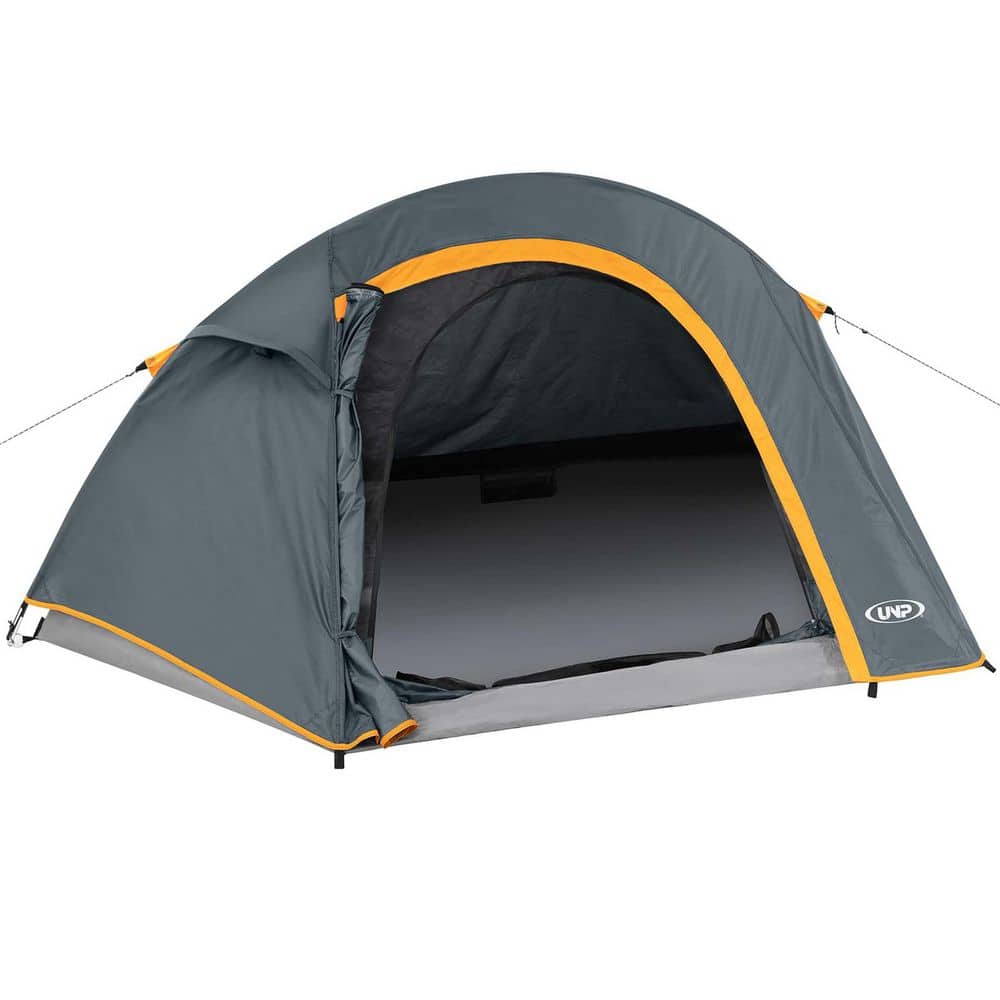 Zeus & Ruta 4-Person Gray Portable Camping Tents Waterproof Windproof ...