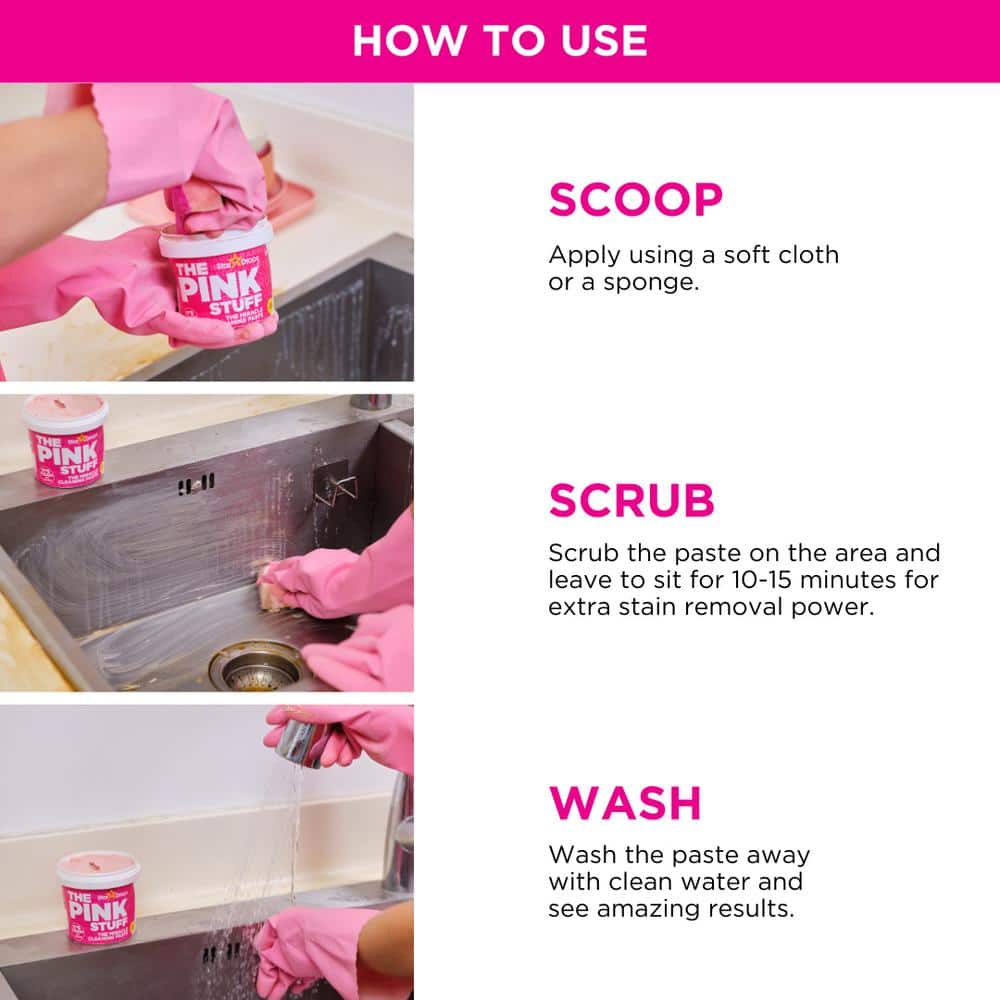 THE PINK STUFF 500g Miracle Cleaning Paste All Purpose Cleaner ...