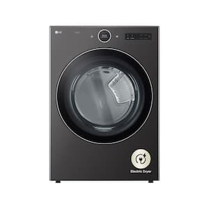 LG 7.4 cu. ft. Vented SMART Stackable Electric Dryer in Graphite Steel ...