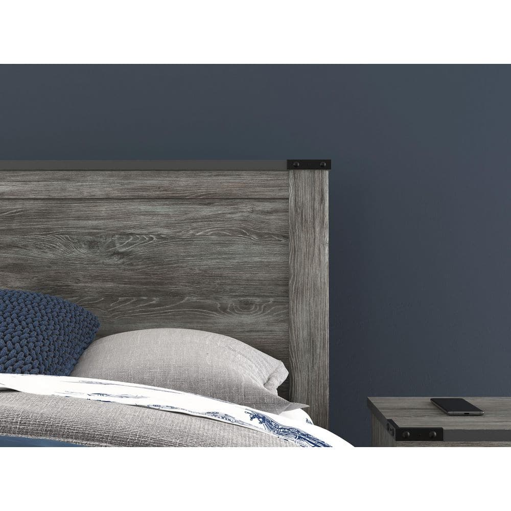 Signature DESIGN BY ASHLEY Frandern Gray Full Panel Headboard with ...