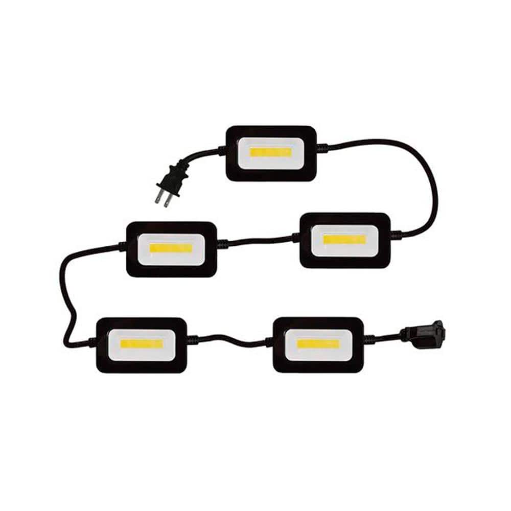 GT GT-Lite 2-Pack Linkable 50 ft. 50-Watt 5-Light Head White Strip ...